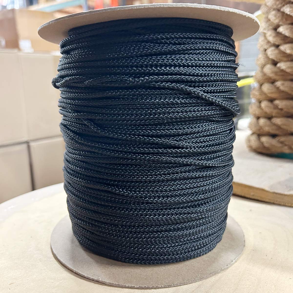 1/8" Black Diamond Braid Polyester - 1000' Spool – Phoenix Rope & Cordage