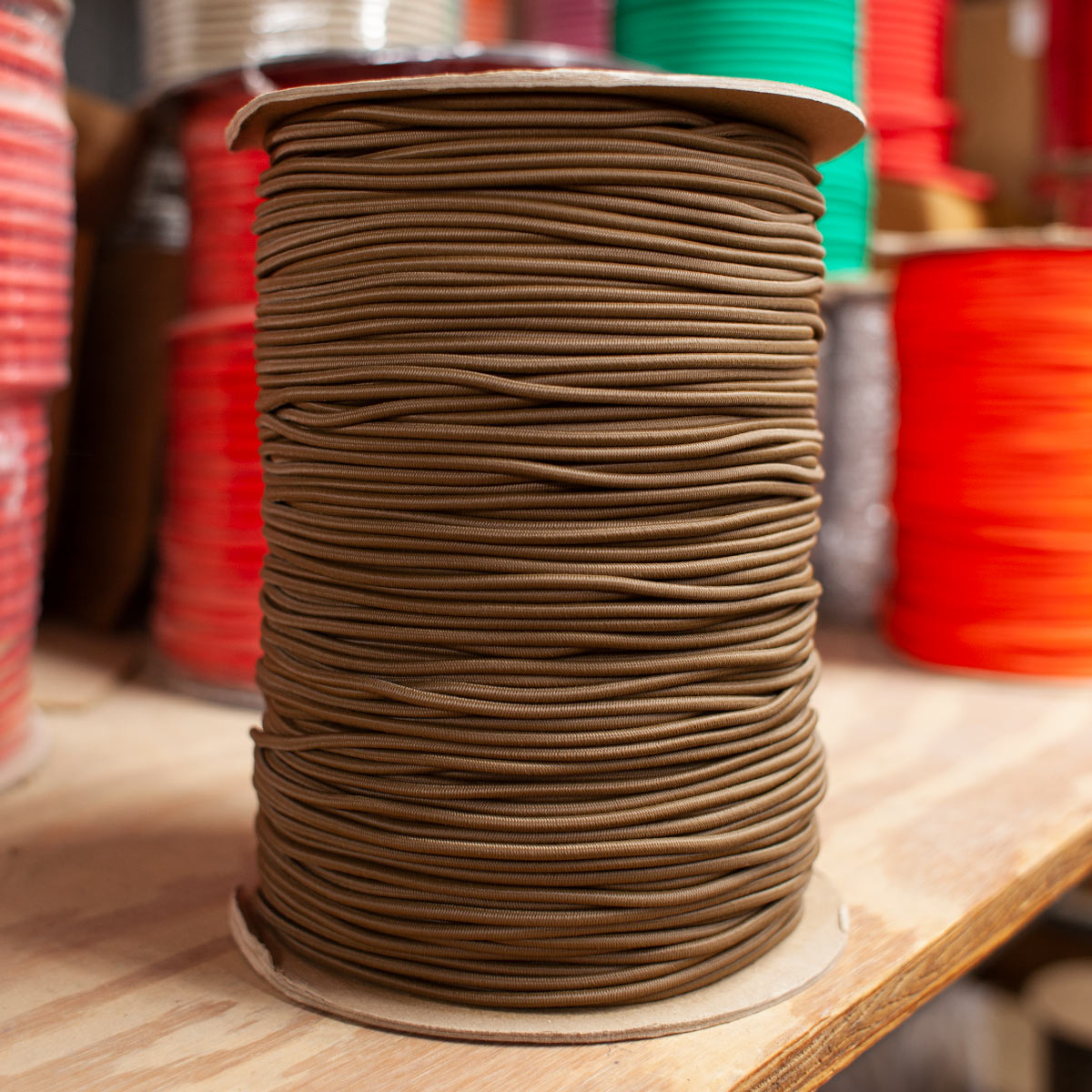 Coyote Brown Shock Cord - 1/8" x 1000' – Phoenix Rope & Cordage