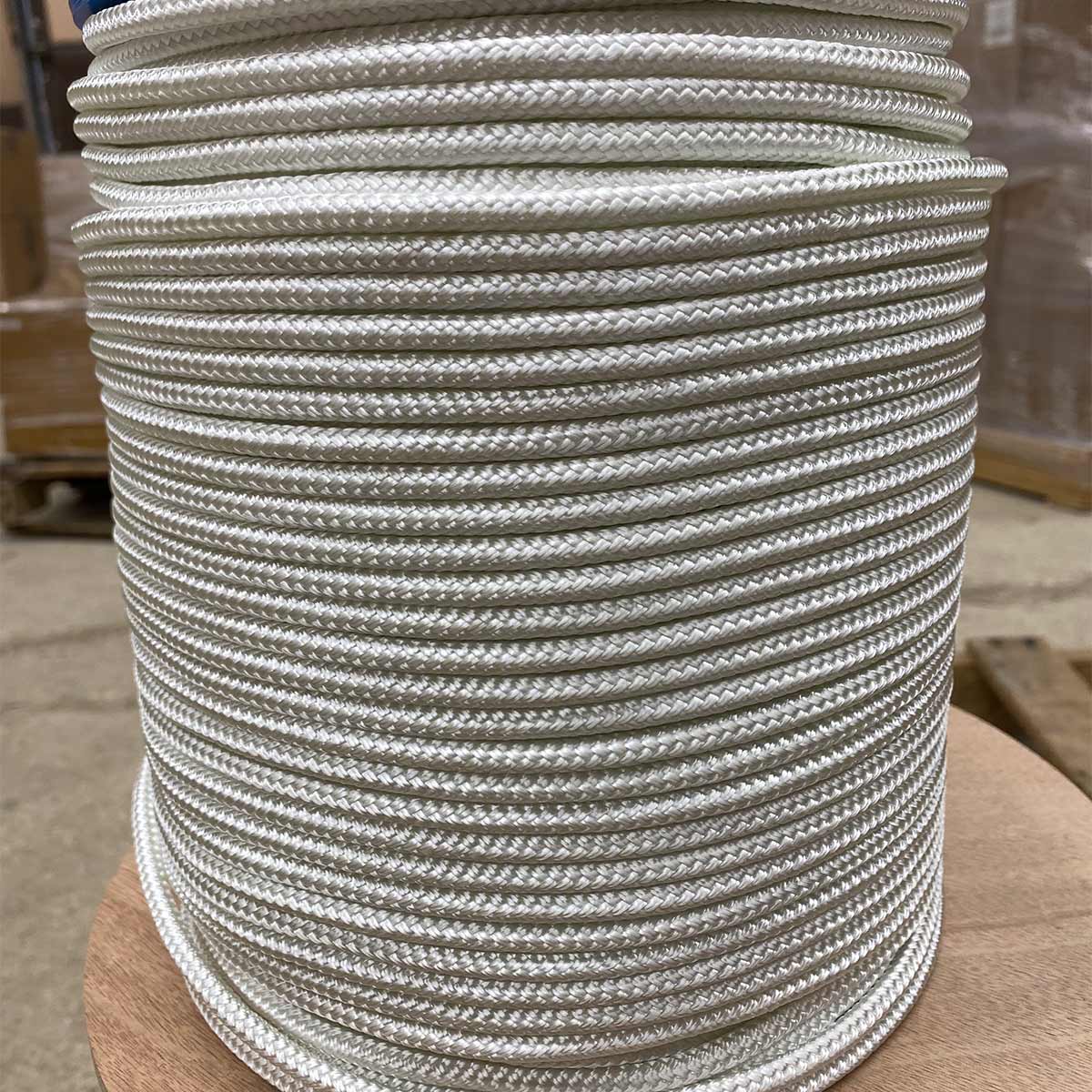 1/4" White Double Braid Nylon Rope - 600' Spool – Phoenix Rope & Cordage