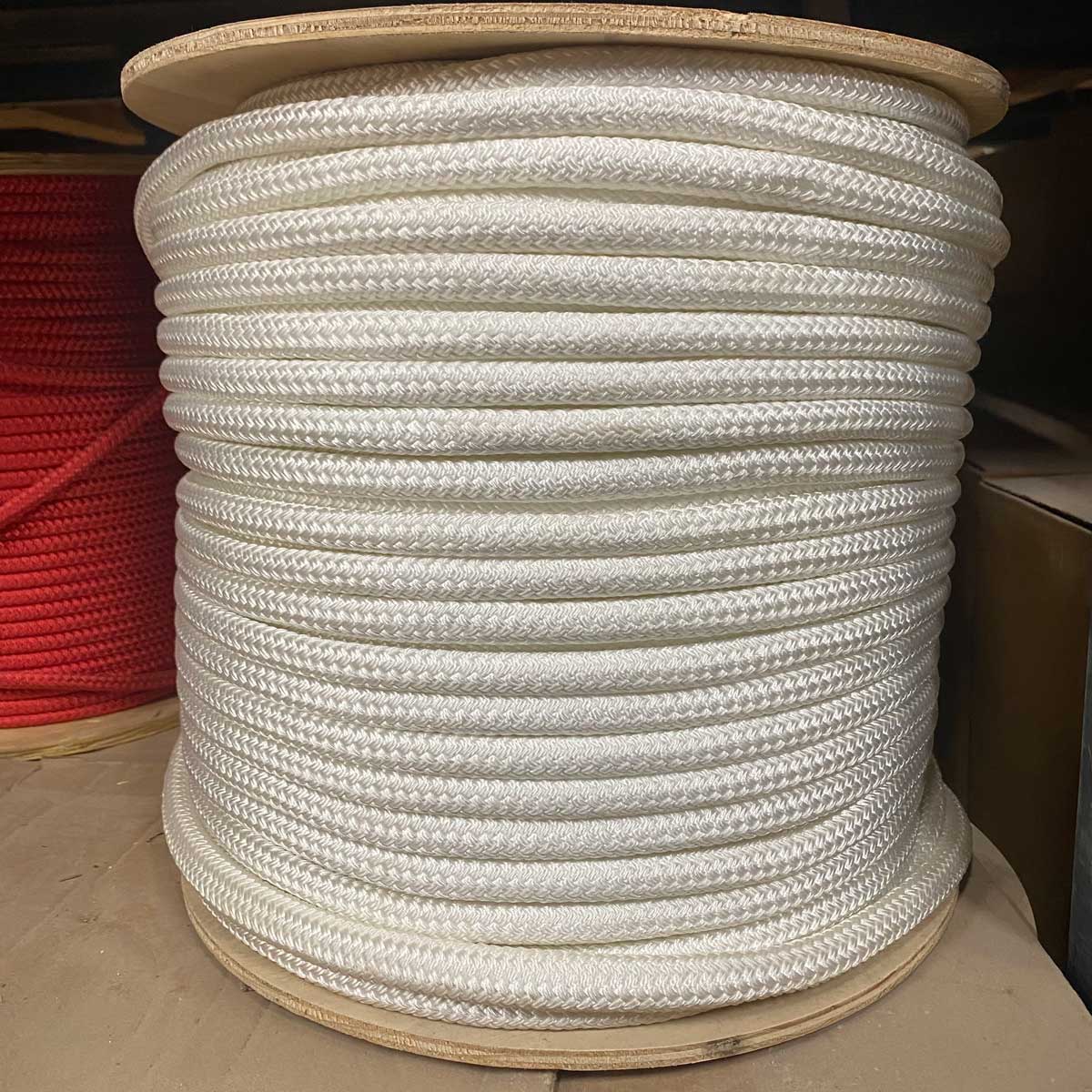 5/8" White Double Braid Polyester Rope - 600' Spool – Phoenix Rope ...